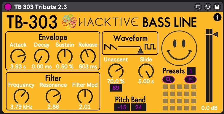 TB-303 Tribute 2.3 Max4Live Plugin